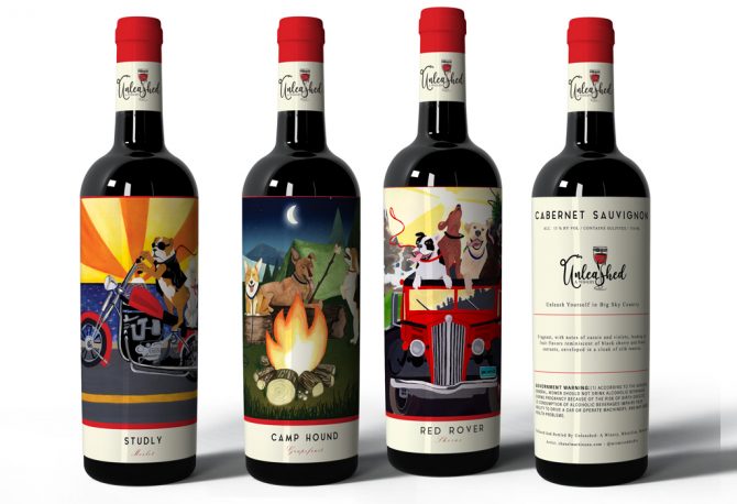 Online Graphic Design Student Set to 'Unleash' New Dog-Themed Wine ...